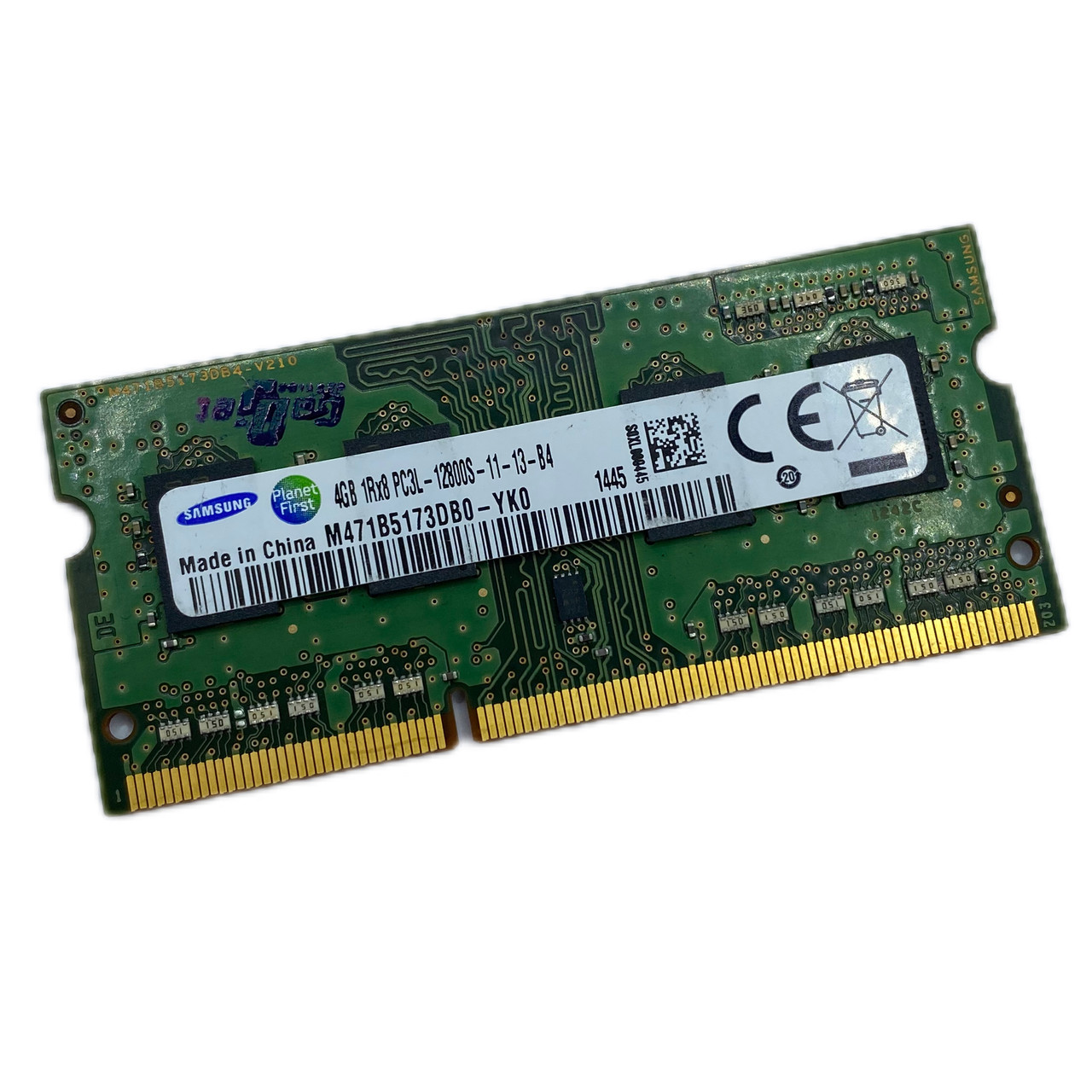 Оперативна пам'ять Samsung 4GB SODIMM 1Rx8 PC3L-12800S-11-13-B4 DDR3L 1600Mhz Б/У: продажа, цена ...