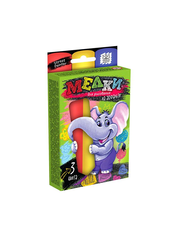 Мелки для рисования на асфальте Dankotoys 3 цвета (MEL-01-01) MS (ID ...