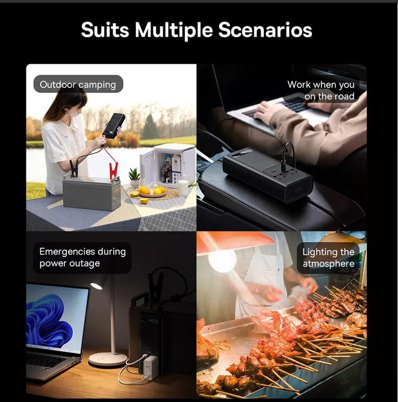 Купити Інвертор Baseus 500W 12V на 220V ( з чистою синусоїдою ) для ...