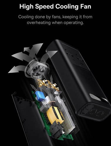 Купити Інвертор Baseus 500W 12V на 220V ( з чистою синусоїдою ) для ...