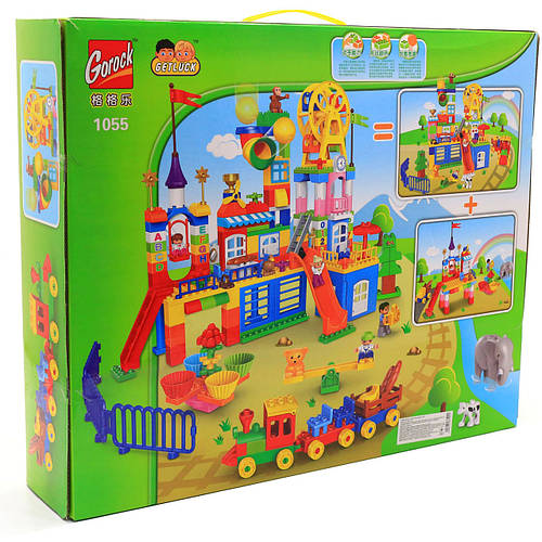 Купити Дитячий конструктор Gorock Парк розваг 230 деталей (1055), ціна ...