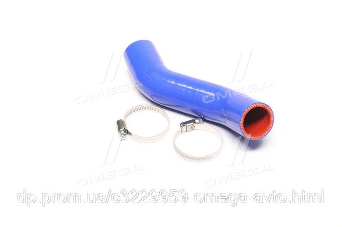 Патрубок помпы CHEVROLET LACETTI, EPICA, TACUMA СИЛИКОН синий ПРЕМИУМ с ...