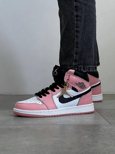 Купить Кроссовки женские Nike Air Jordan High White Pink/Найк Аир ...