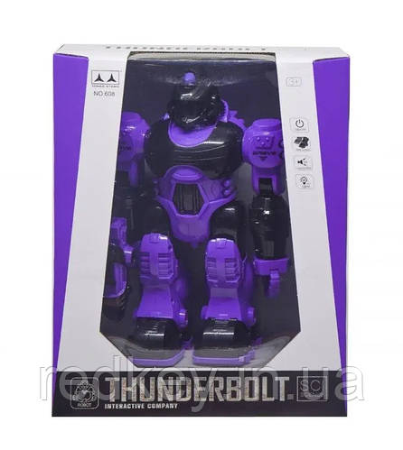 Робот Thunderbolt Sci Science Purple ходит, звуковые, световые эффекты ...
