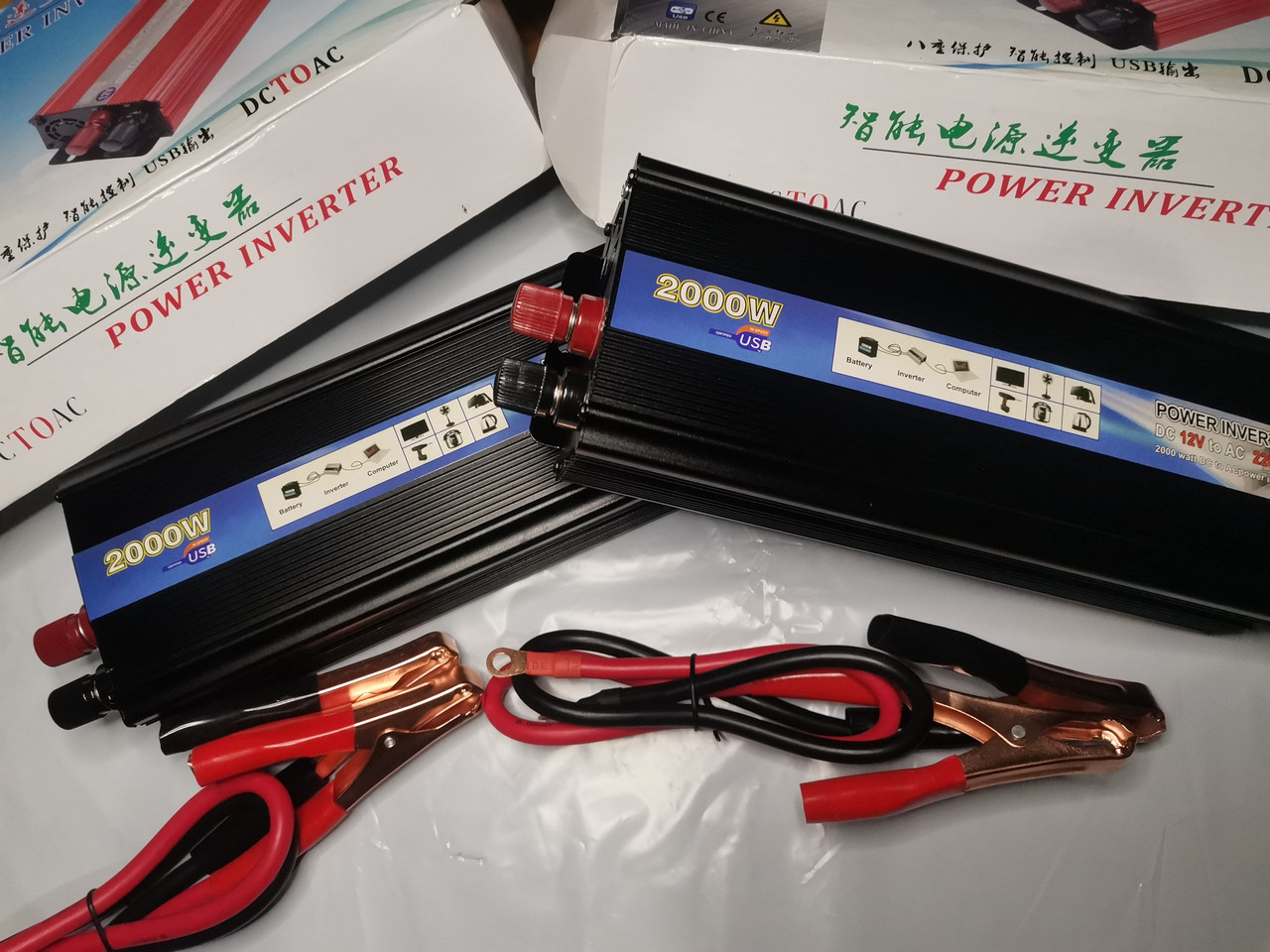Автомобильный инвертор 12V 220V EAFC Power Inverter DC to AC 12V to ...