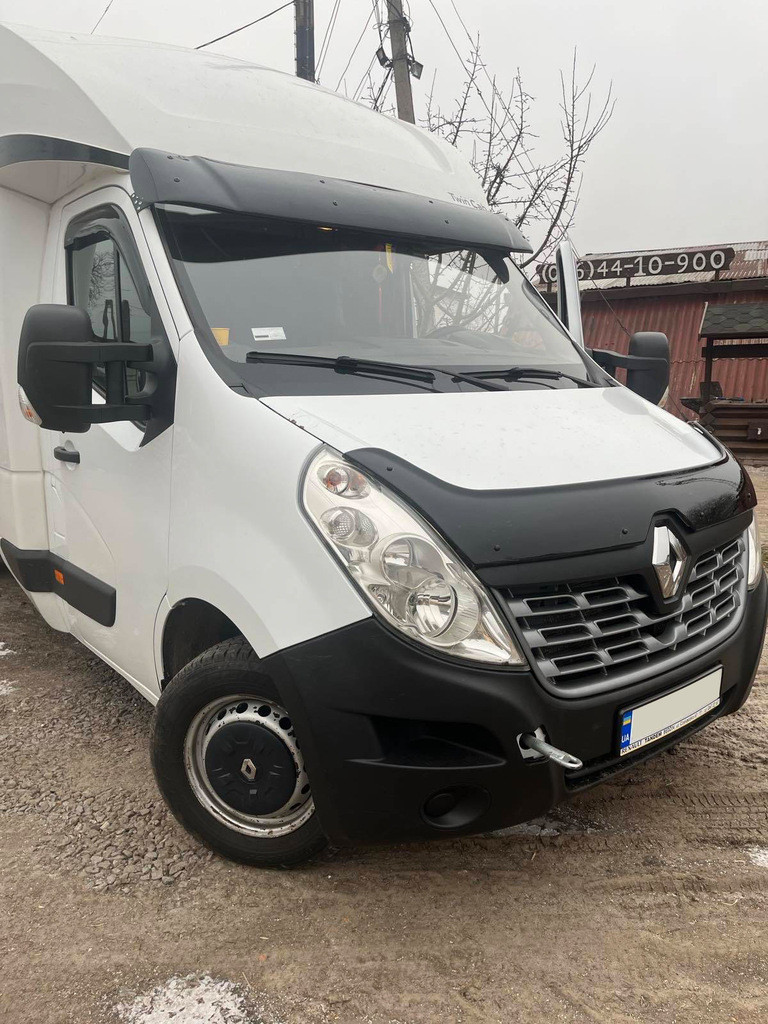 Козырек на Лобовое Стекло (черный Глянец, 5мм) для Nissan NV400 2010↗ ...
