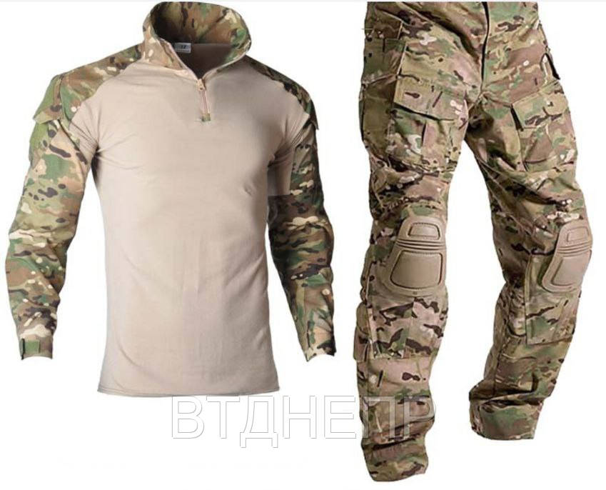 Костюм. Штаны Мультикам с Наколенниками Убакс с Налокотниками. Форма ...