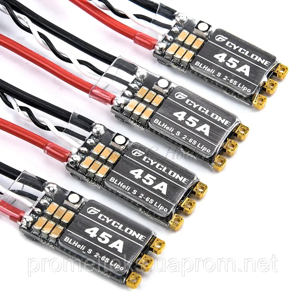 Регулятори швидкості обертання Cyclone 45A BLHeli_S ESC 2-5S DShot150 ...