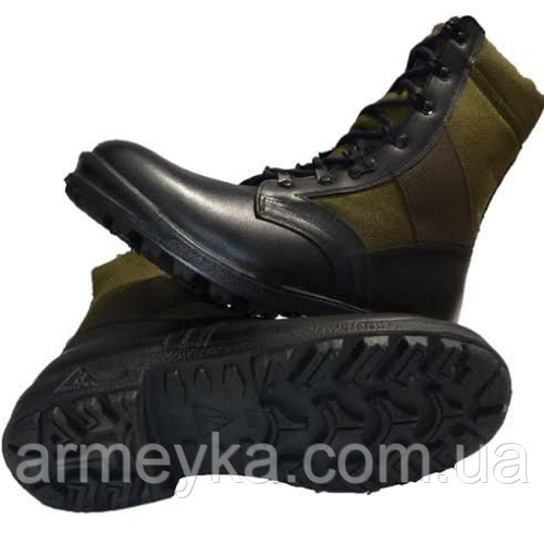 Берці, BW "Baltes jungle boots", чорний/олива, шкіра/тканина, оригінал ...