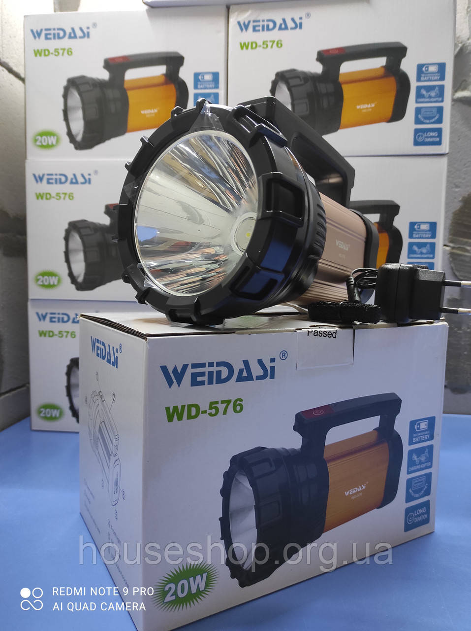 Дуже Потужний Та Яскравий Ліхтарик Weidasi WD576 20W T8 3режима+ПаверБанк — Купити Недорого на ...