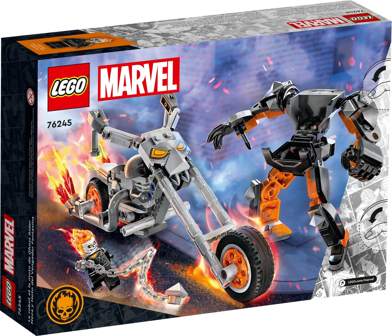 Лего Супергерої Марвел Робот і мотоцикл Примарного перегонника Lego ...