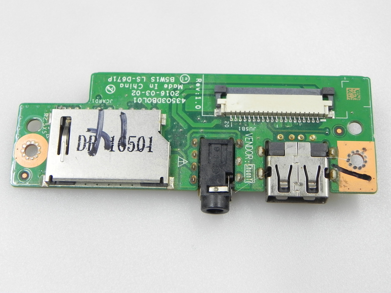 Плата USB Audio Card Reader, Аудио, Картридер, Ноутбука Acer ES1-533 ...