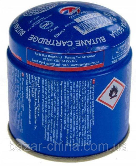 Газовый Баллон RAPID GAS Пробивной BUTAN Тип 200, 190 Г/330ml — Купить ...