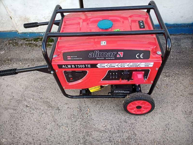 Бензиновый генератор Alimar ALM-B-7500TE Комбинированный запуск / 8 kWa ...