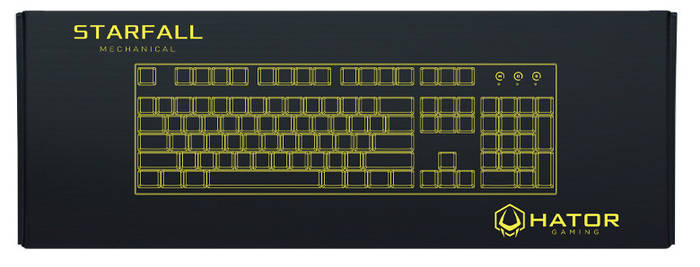 Клавиатура Hator Starfall Outemu Red Ukr (HTK-608) Black, цена 1459 грн ...