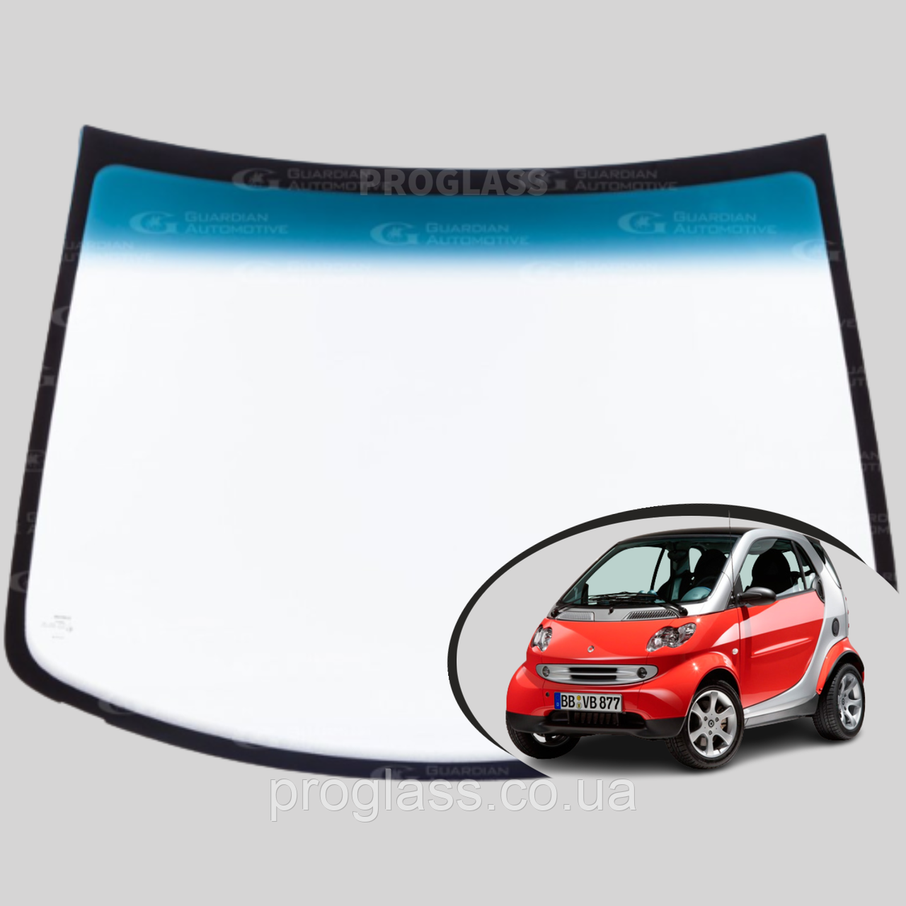 Лобове скло Smart Fortwo I (W450) (1998-2007) / Смарт Форту I (В450 ...
