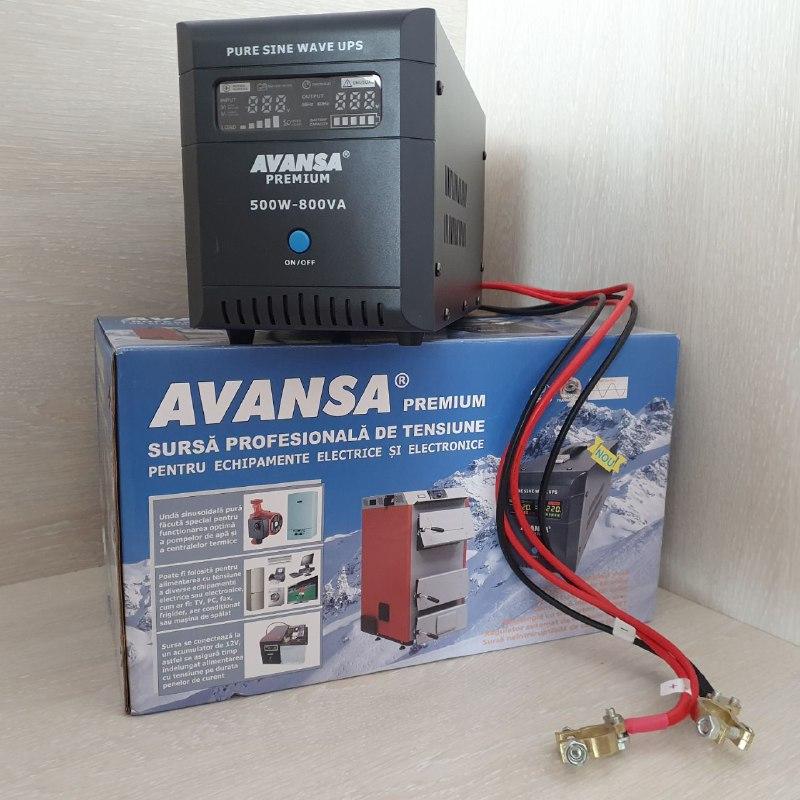 Безперебійне джерело живлення Avansa premium 500W-800VA-12VDC захист ...