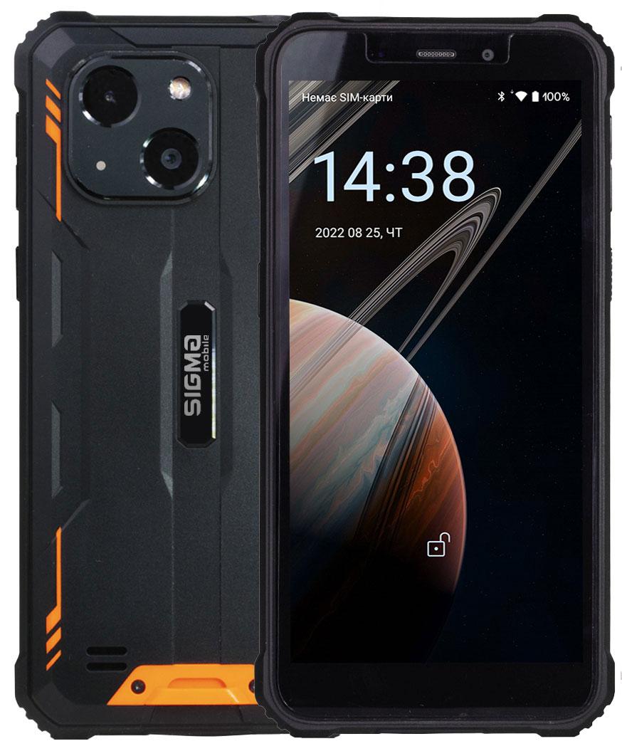 Смартфон Sigma mobile X-treme PQ18 Dual Sim Black-Orange, цена 6943 грн ...