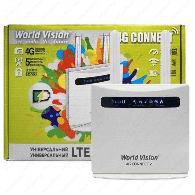 4G LTE WiFi роутер з акумуляторною батареєю WORLD VISION CONNECT 2 ...