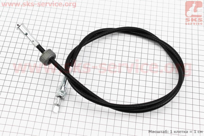 Трос спидометра (квадрат-лопатка, гайка-шток) (трос 115см; кожух 112см ...