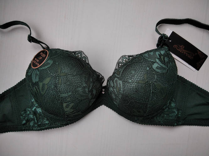 Купити Бюстгальтер Luerrose мереживо подвійний push up зелений 75B 909, ціна 434 ₴ - Prom.ua (ID ...