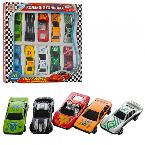 Купить Набор машинок Metr Plus 927-10 10 шт, цена 107 ₴ — Prom.ua (ID#1746329758)