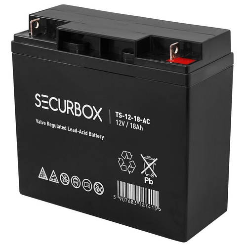 Купить Аккумулятор AGM 12V 18aH SecurBox, цена 2300 грн — Prom.ua (ID ...