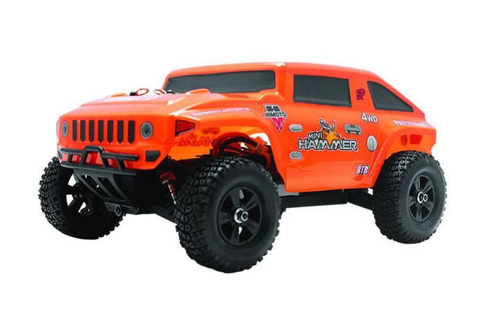 Радіокерована модель Хаммер 1:18 Himoto Mini Hummer E18HM (помаранчевий ...