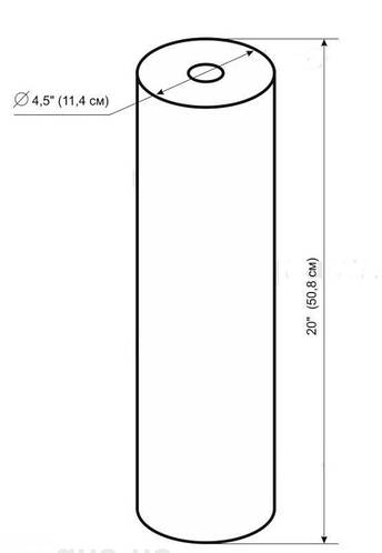 Купити Картридж поліпропіленовий PP-20L (5 мкм) для колб BigBlue 20", ціна 225.47 ₴ - Prom.ua ...