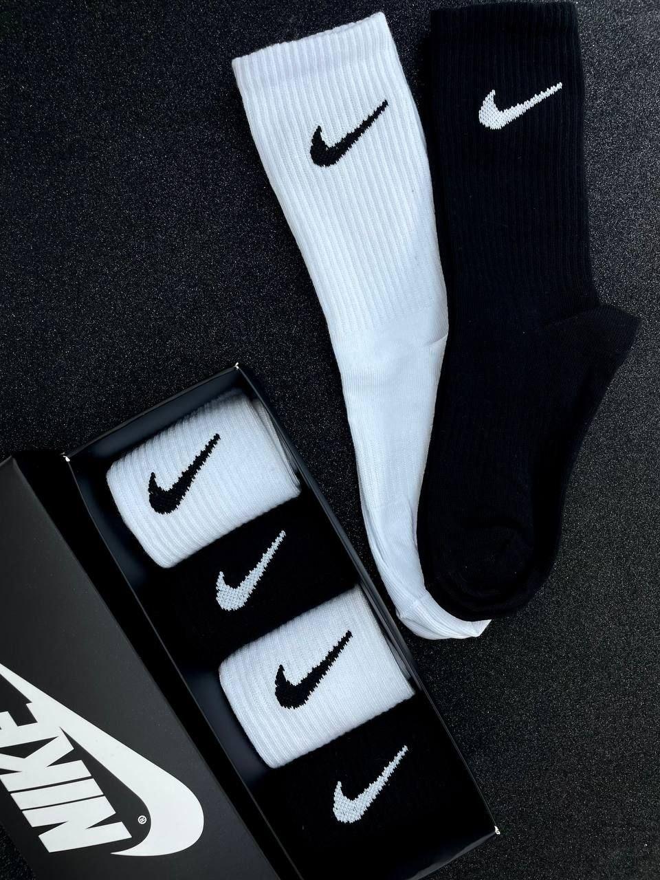 Високі чоловічі шкарпетки Nike Original - Білі - розміри 35 - 38 (найк ...