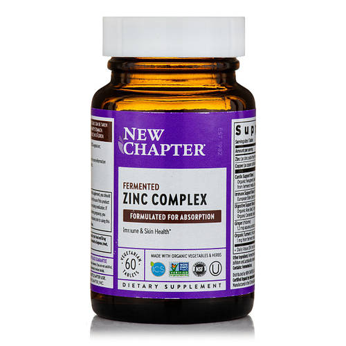 Купити Вітаміни та мінерали New Chapter Zinc Complex 60 таблеток, ціна ...
