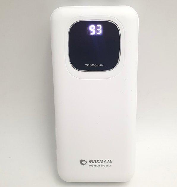 Power Bank Повербанк Maxmate 20000 MAh 4в1 с Быстрой Зарядкой 2USB Type ...