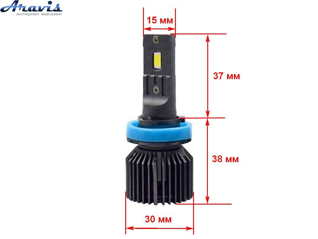 Автомобільні світлодіодні LED лампи H11 6000K type 45 (ID#1747339242 ...