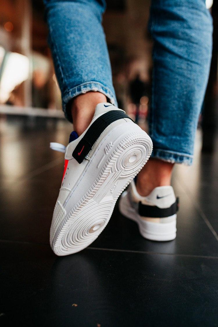 Nike Air Force 1 Type 354 White Blue Red кроссовки и кеды высокое ...