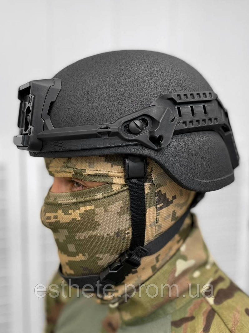 Баллістичний Кевларовий Шолом Чорний MSA "ACH TC2002, Тактичний ...