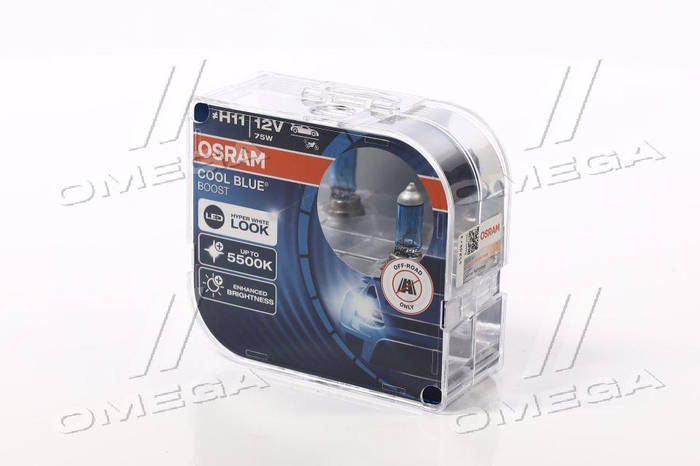 Купить Лампа фарная H11 12V 75W PGJ19-2 COOL BLUE BOOST Next Gen компл ...