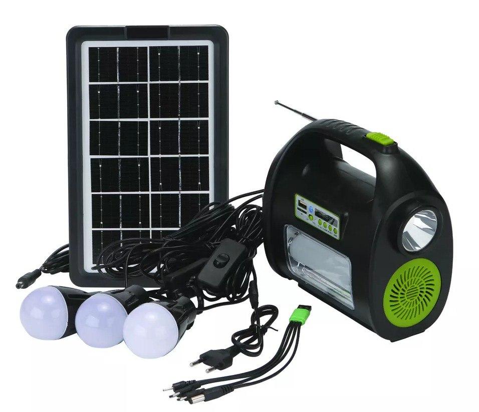 Павербанк-фонарь с Лампочками Solar Light DT-9025B (Радио, BT ...