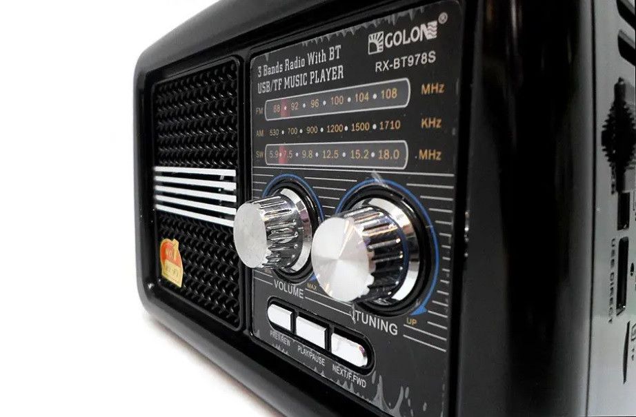 Радіоприймач Golon Solar RX - BT 978 S Bluetooth Чорний, ціна 1189 грн ...
