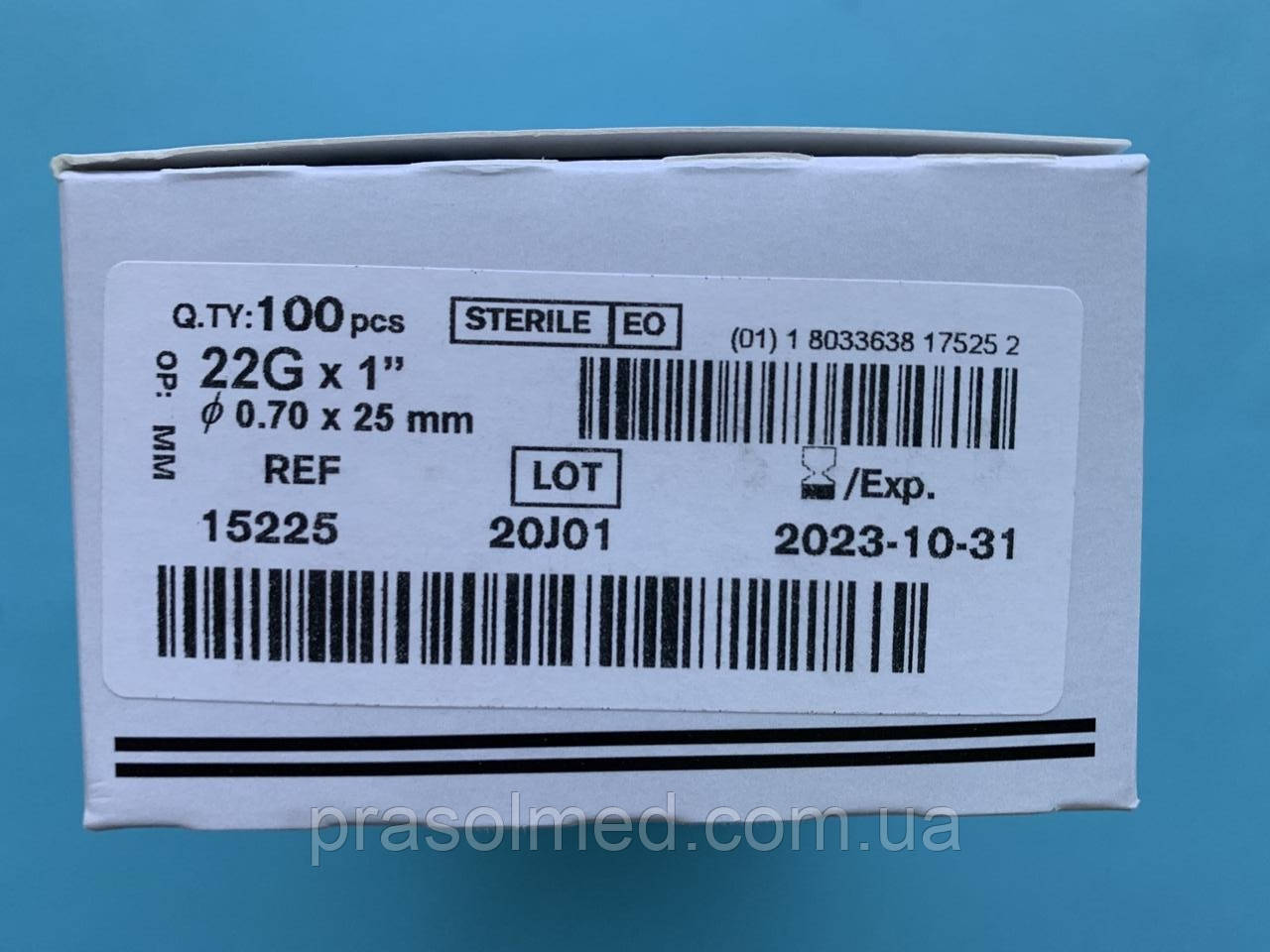 Иголка для забора крови Vacutest Kima стерильная, одноразовая 22G х 1 1 ...