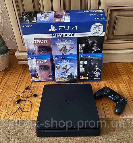 Стационарная игровая приставка Sony PlayStation 4 Slim (PS 4 Slim) 1TB ...