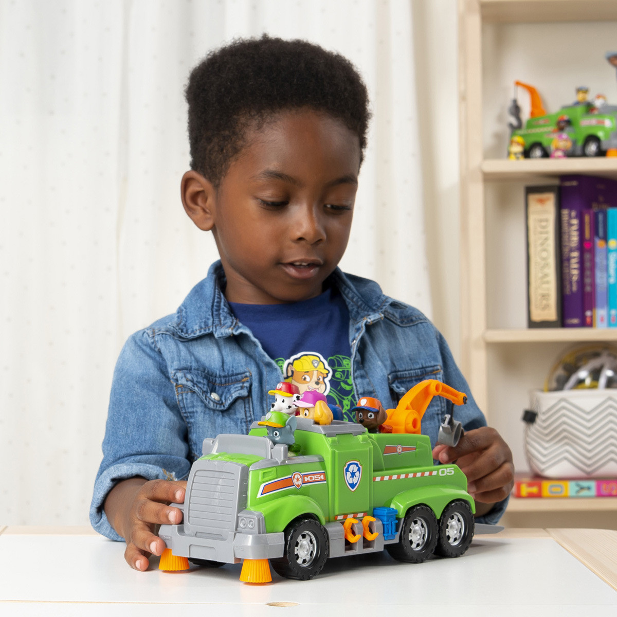 Paw Patrol Total Team Rescues Rocky 6 щенков и Рокки автомобиль ...