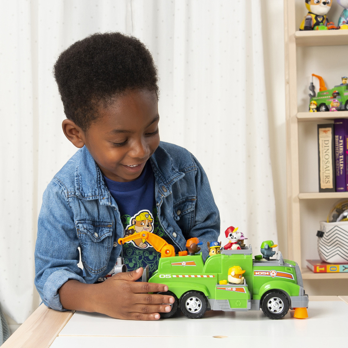 Paw Patrol Total Team Rescues Rocky 6 щенков и Рокки автомобиль ...