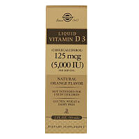 Витамин Д3 Liquid Solgar 125 Мкг (5000 МЕ) Жидкий Вкус Апельсина 59 Мл ...