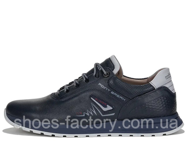 Кросівки шкіряні Бумер чоловічі Bumer Сині 45р. (ID#1748369399), ціна ...