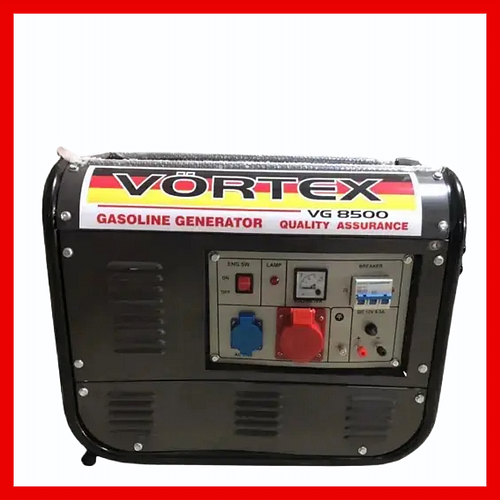 Генератор бензиновый на 15л VORTEX VG 8500 бензогенератор 4 квт 1/3х ...