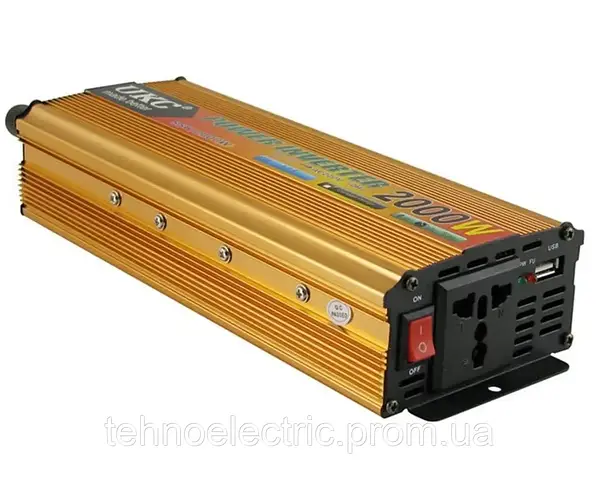 Купить Инвертор преобразователь напряжения UKC 12V-220V RCP 2000W, цена 2500 грн — Prom.ua (ID ...