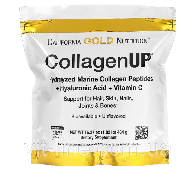 California Gold Nutrition CollagenUP морський гідролізований колаген ...