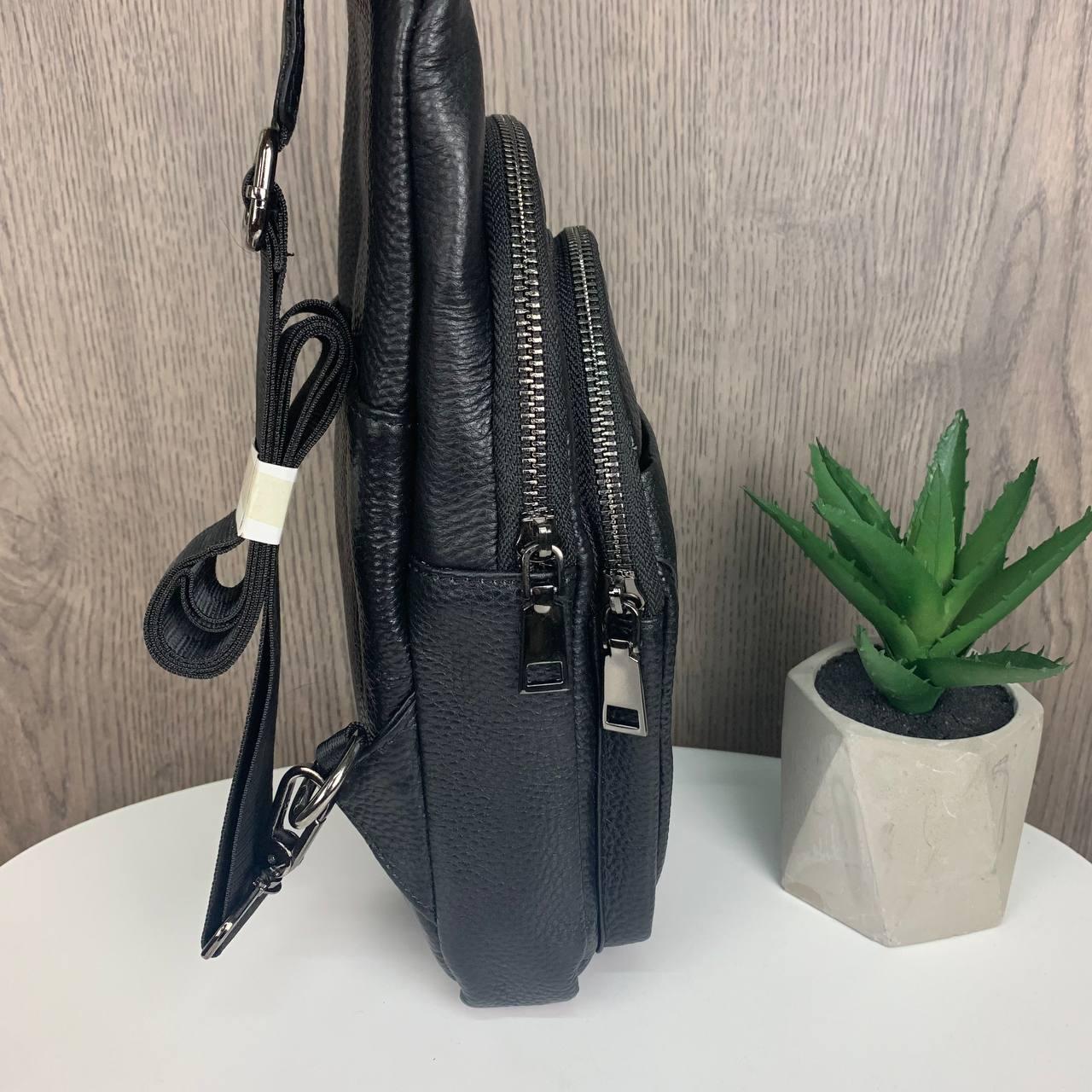 Кожаная Мужская Бананка Грудная В Стиле Calvin Klein Сумка Нагрудная ...