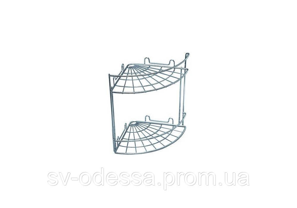 Купить Навісна поличка кутова дворівнева Artex цена 450 ₴ — Prom Ua