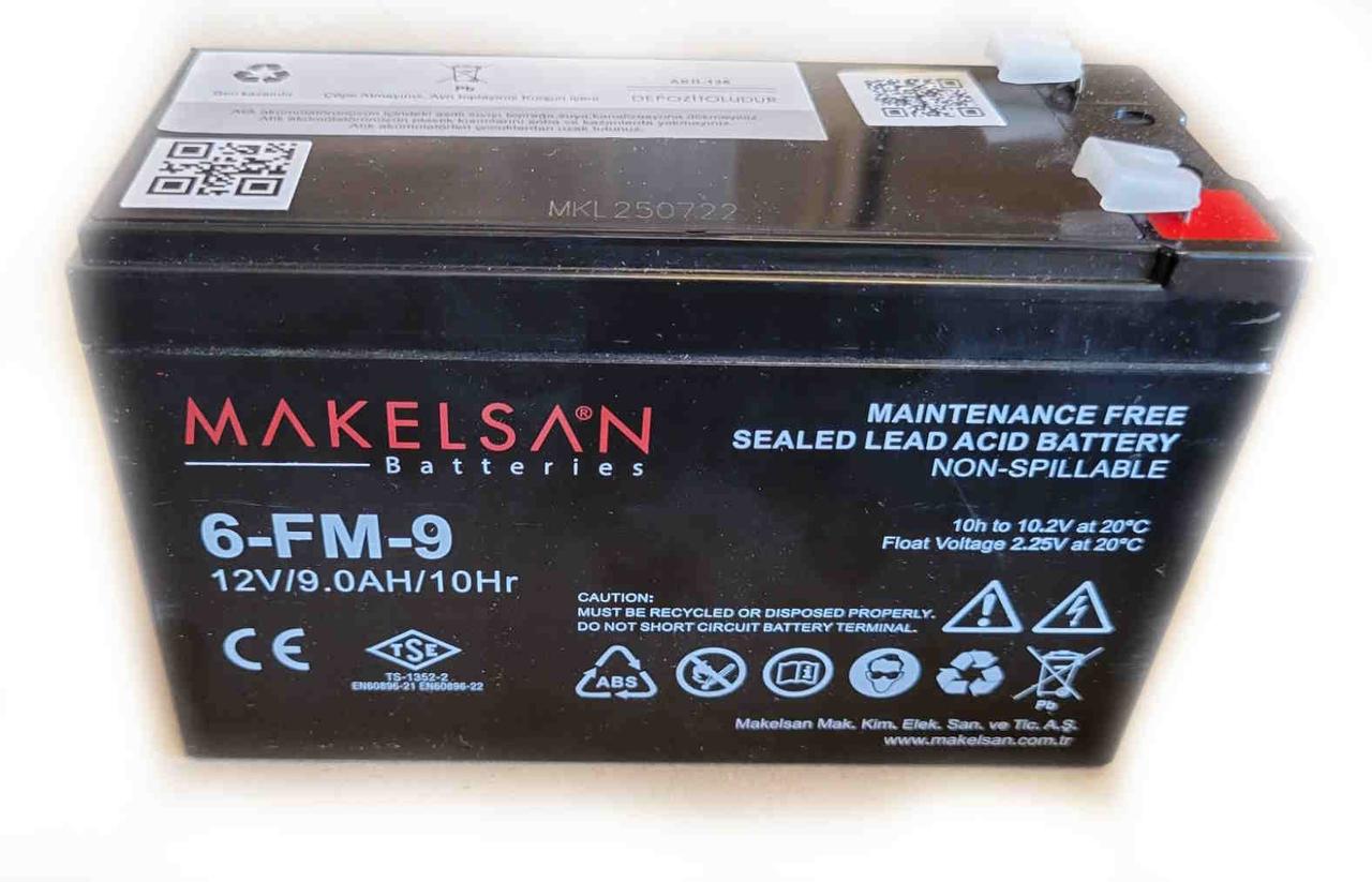 Аккумулятор MAKELSAN 6-FM-9 AGM 12В 9Ач, цена 1200 грн — Prom.ua (ID#1748982062)